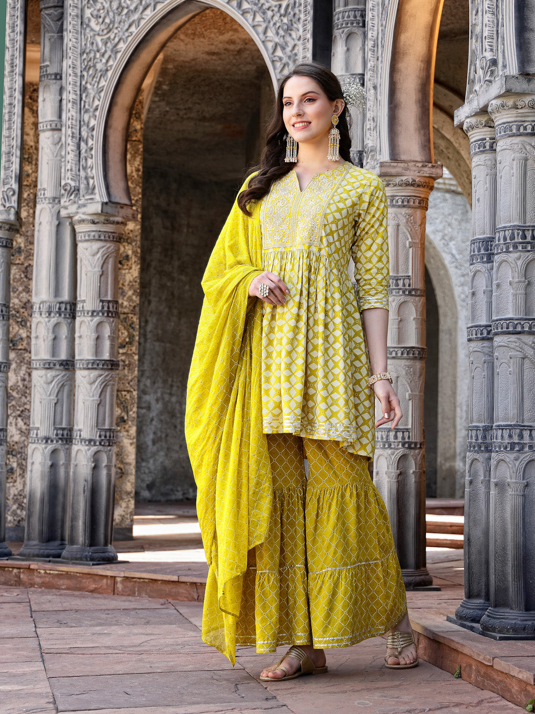 Kurta Sharara Dupatta Set Online – Stylum – stylumin
